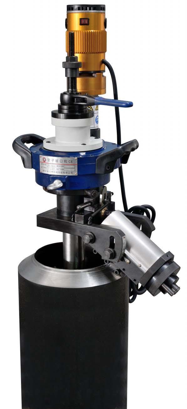 Internal Expanding Electric Pipe Beveling Machine Metabo Driven 16 R/min