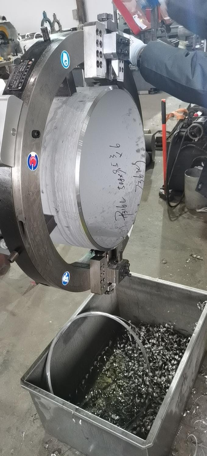 Wellnit Split Frame Clamshell Cold Cutting and Bevelling machine