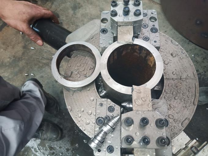 Stainless Steel Pipe Cut Bevel Machine Clamshell Type Cold Cutter 305mm