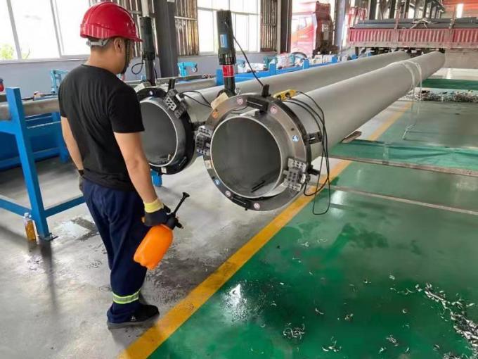 Stainless Steel Pipe Cut Bevel Machine Clamshell Type Cold Cutter 305mm