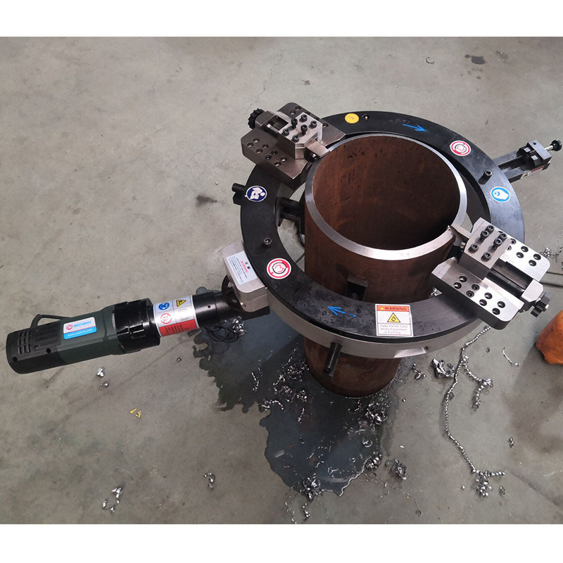 Duplex Stainless Steel Pipe Cutting And Beveling Machine Clamshell Type ...