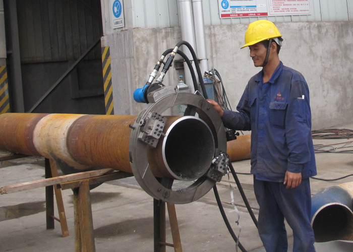 Hydraulic Split Frame Pipe Cutting And Beveling Machine Chamfering ...